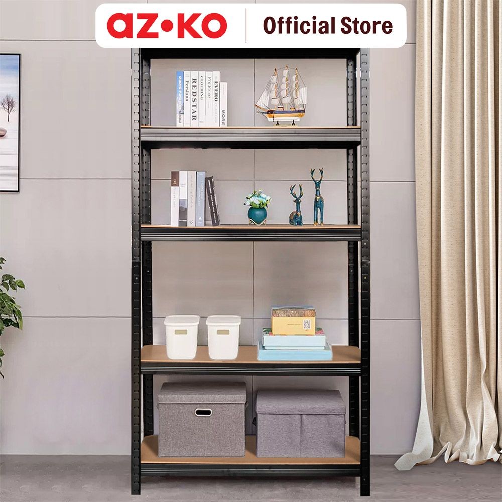 Jual AZKO Krisbow Tori Rak Besi 5 Tingkat - Hitam Storage Rack Metal ...