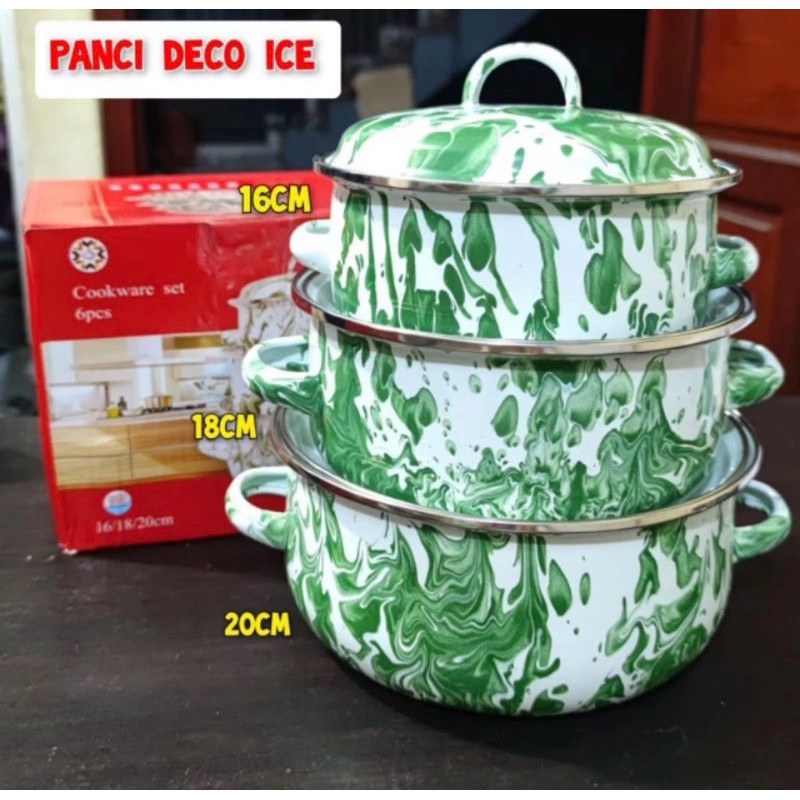 Jual KO64J Promo Panci Jadul Set Panci 3 Set Burik Termasuk Tutup Panci ...