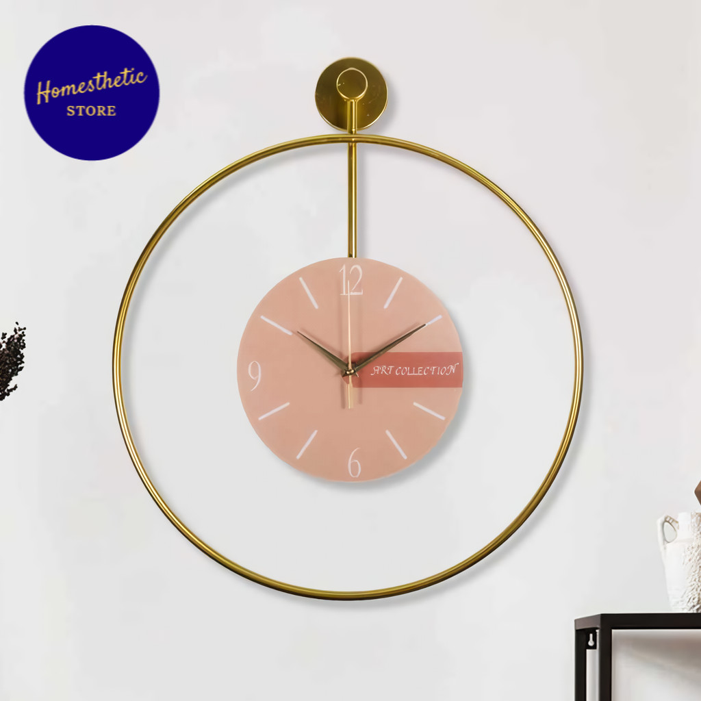 Jual Jam Dinding Gantung Hias Besar Aesthetic Minimalis Nordic Wall ...
