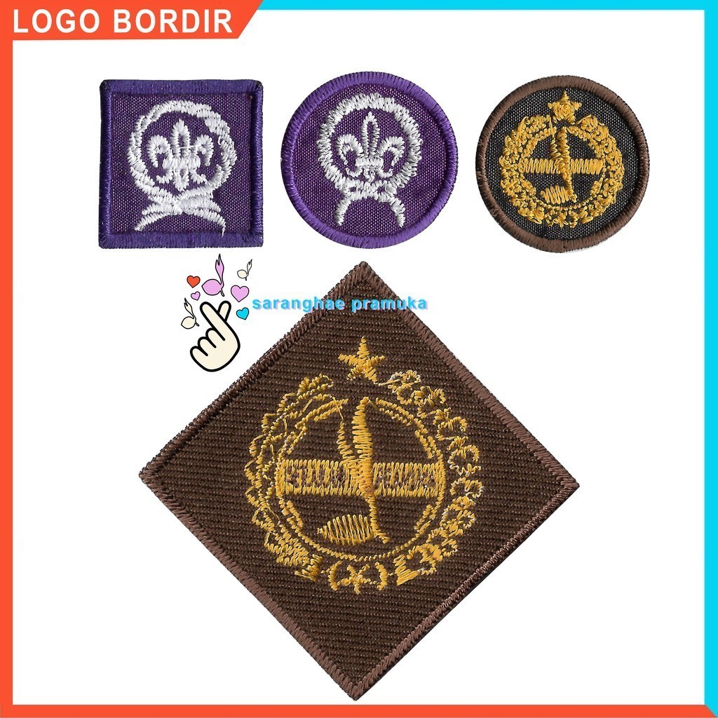 Jual Bordir Bet Kitri Bedge Seragam Logo Atribut Pramuka Bordir bordir ...