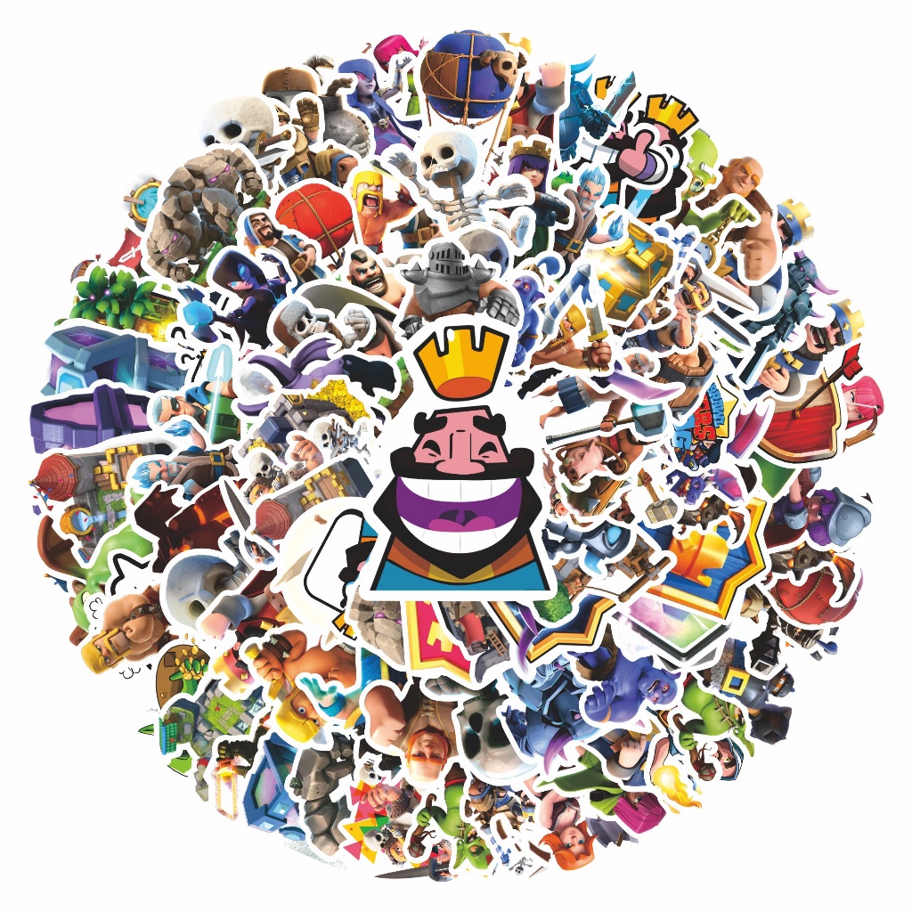 Jual COD 100 Pcs Stiker Motif Clash Royale Anti Air Untuk Dekorasi ...