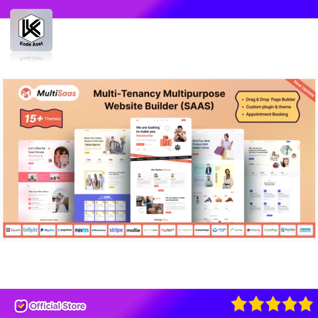 Jual SOURCE CODE APLIKASI MULTISAAS - MULTI-TENANCY MULTIPURPOSE WEBSITE BUILDER (SAAS) BY ...