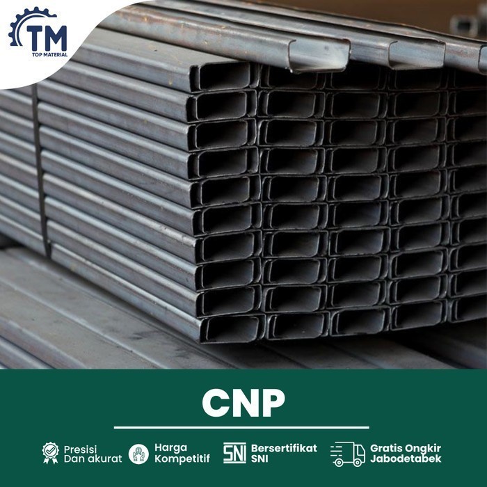 Jual Besi CNP 100 x 50 x 20 x 3.2mm SNI Kanal C Channel - Grade A & B | Shopee Indonesia