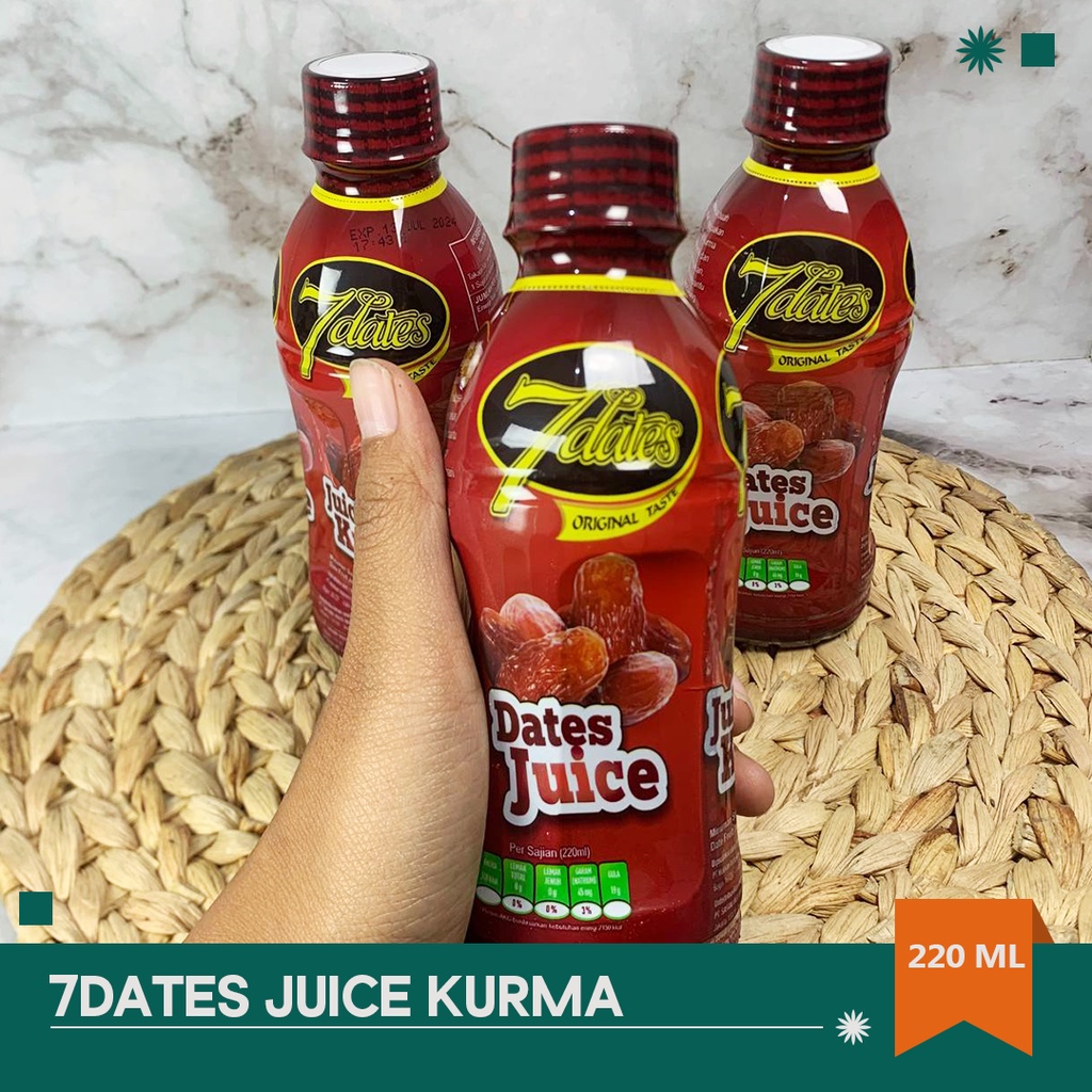 Jual MINUMAN JUS KURMA BOTOL 7DATES SARI BUAH KURMA ORIGINAL 1pcs ...
