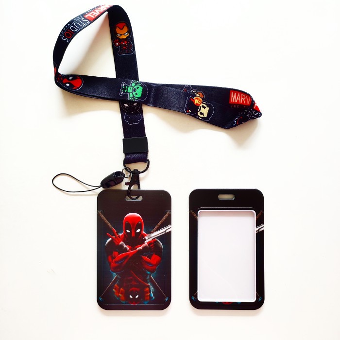 Jual Hodaal ID Card Holder Name Tag Lanyard / Kalung Wadah Kartu Marvel ...