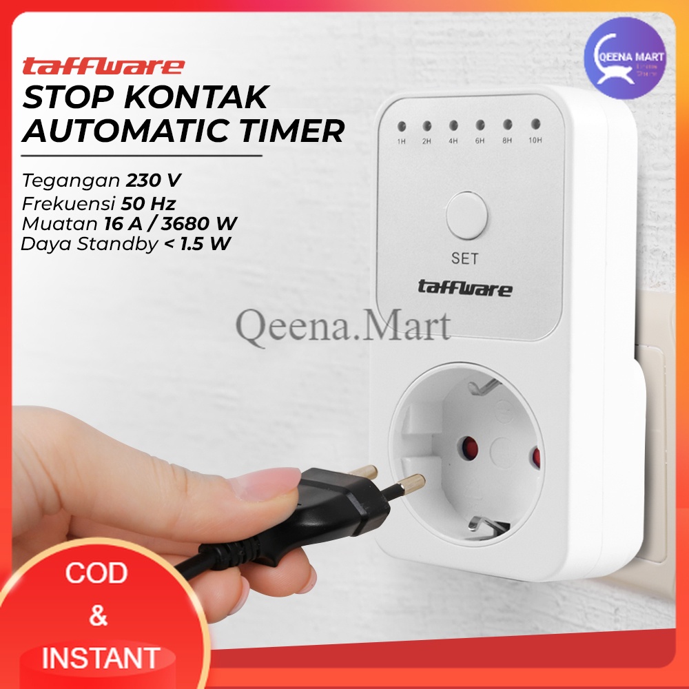 Jual Stop Kontak Pengatur Waktu Digital Automatic Timer Switch - W03 | Shopee Indonesia