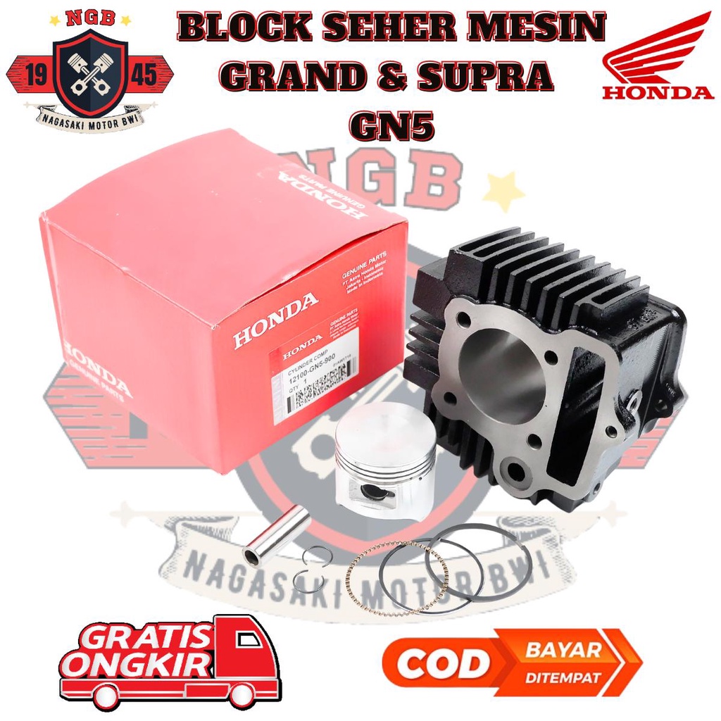 Jual Blok Seher motor Honda Grand - Blcok Cylinder supra x lama win dan astrea prima GN5 ...