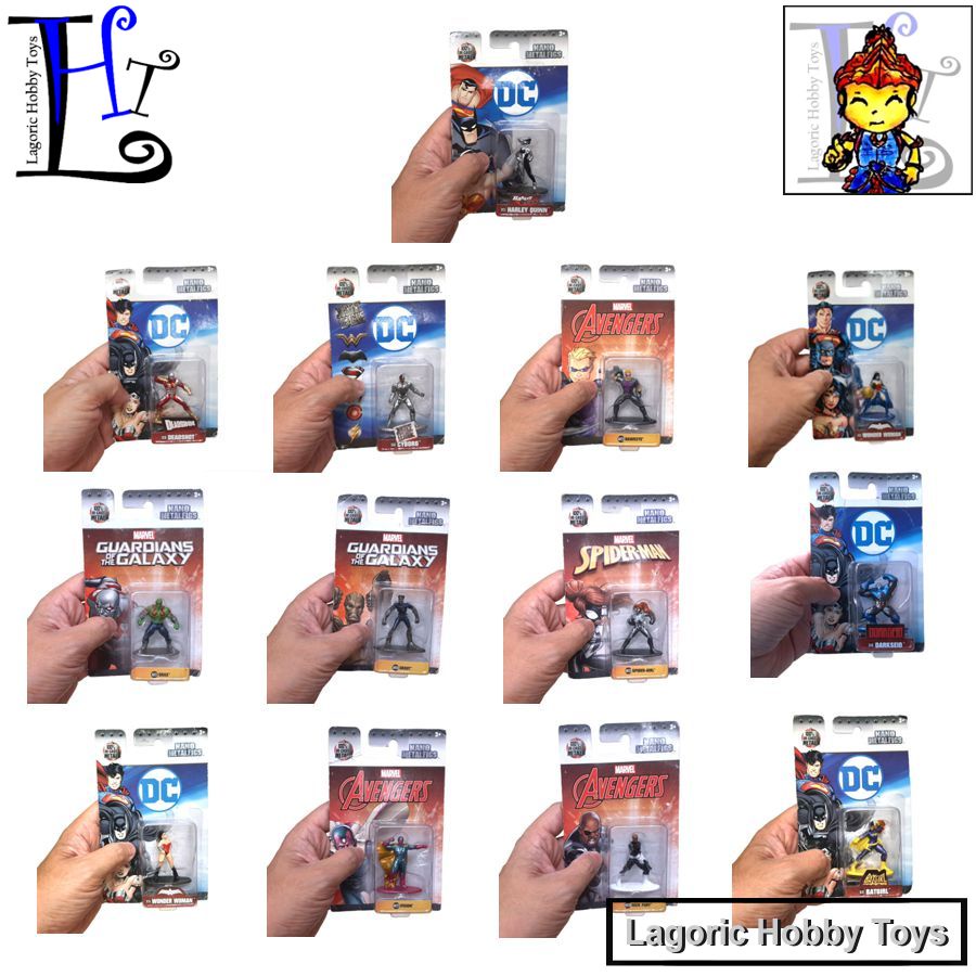 Jual Nano MetalFigs DC Marvel Heroes Original Varian Mix LHT1 Mainan ...