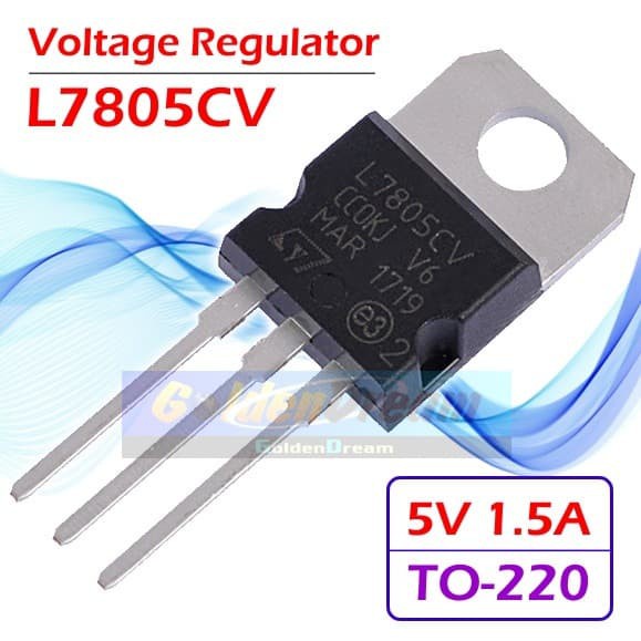 Jual IC LM7805 L7805 L7805CV 7805 Voltage Regulator 5v LDO TO 220 DIP | Shopee Indonesia