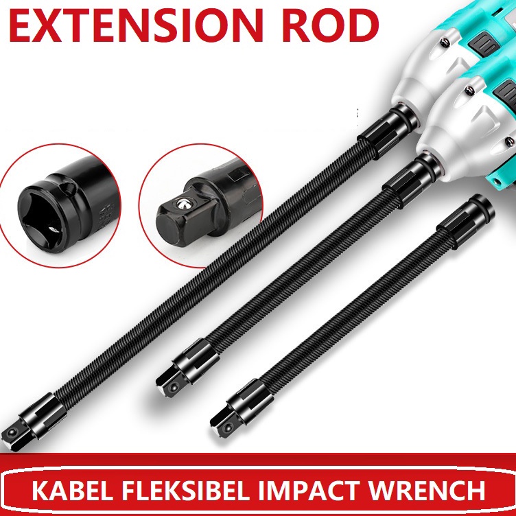 Jual Sambungan Ekstensi Kabel Fleksibel Bor Impact Wrench Extension Rod ...
