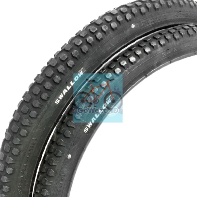 Jual Ban Luar Sepeda Ukuran 24 x 1.75 SWALLOW Deli Tire Hitam S-143 Mini MTB Gunung | High ...