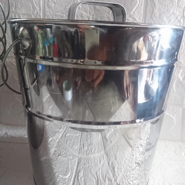 Jual Ember Stainless Ukuran 20 Liter Diameter 32cm dengan tutup ...