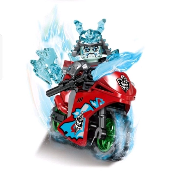 Jual mainan brick seri rambut api Action figure ninja motor 61082-8 ...