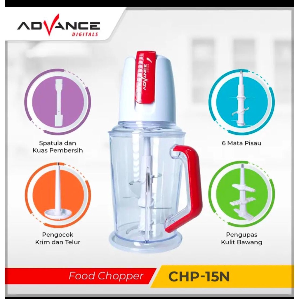 Jual Advance CHP15N Food chopper 1.5L Mixer Multifungsi Makanan/Daging ...