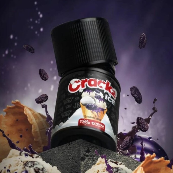 Jual LIQUID CRACKZ ICE V2 RAISIN ICE CREAM FREEBASE 60ML BY VAPE ON ORI ...
