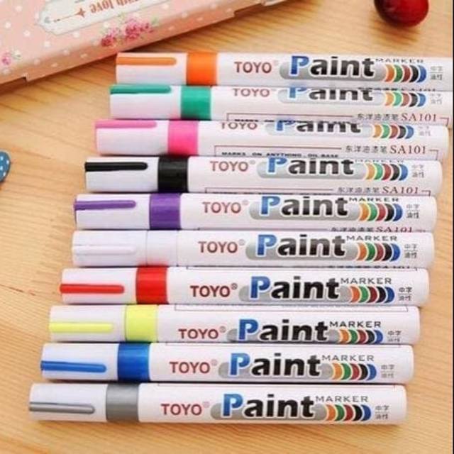 Jual Toyo Paint Marker Spidol TOYO SA101 Spidol Ban Serbaguna (Harga ...