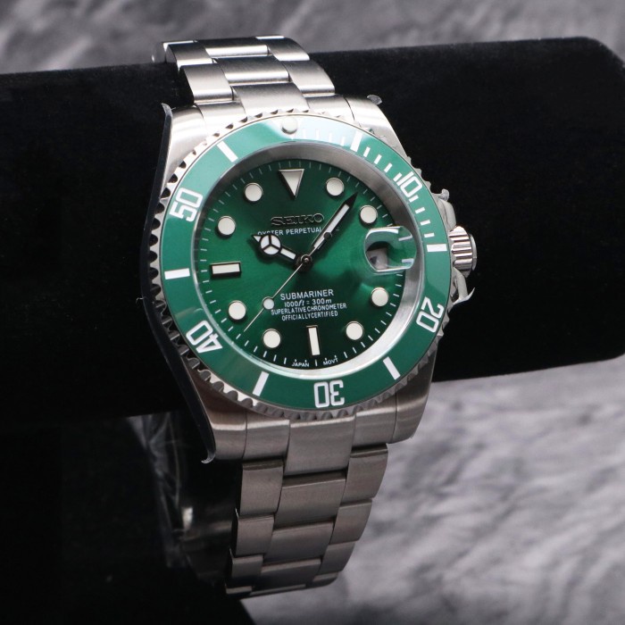 Jual Seiko GMT Mod Batman Seiko mod Pepsi Sprite NH35 Automatic ...