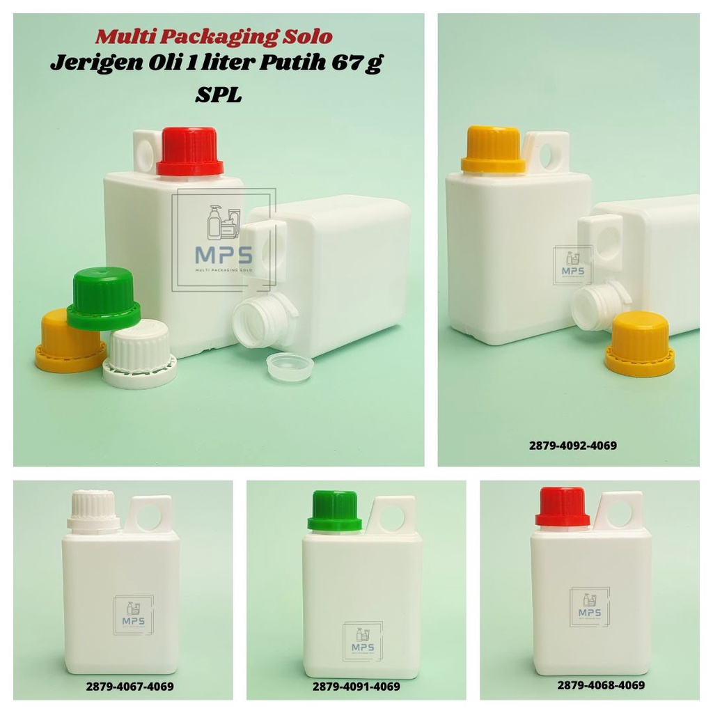 Jual Botol Jerigen 1 L Oli Dof HDPE Neck 30 Set Spl / Jerigen HDPE ...