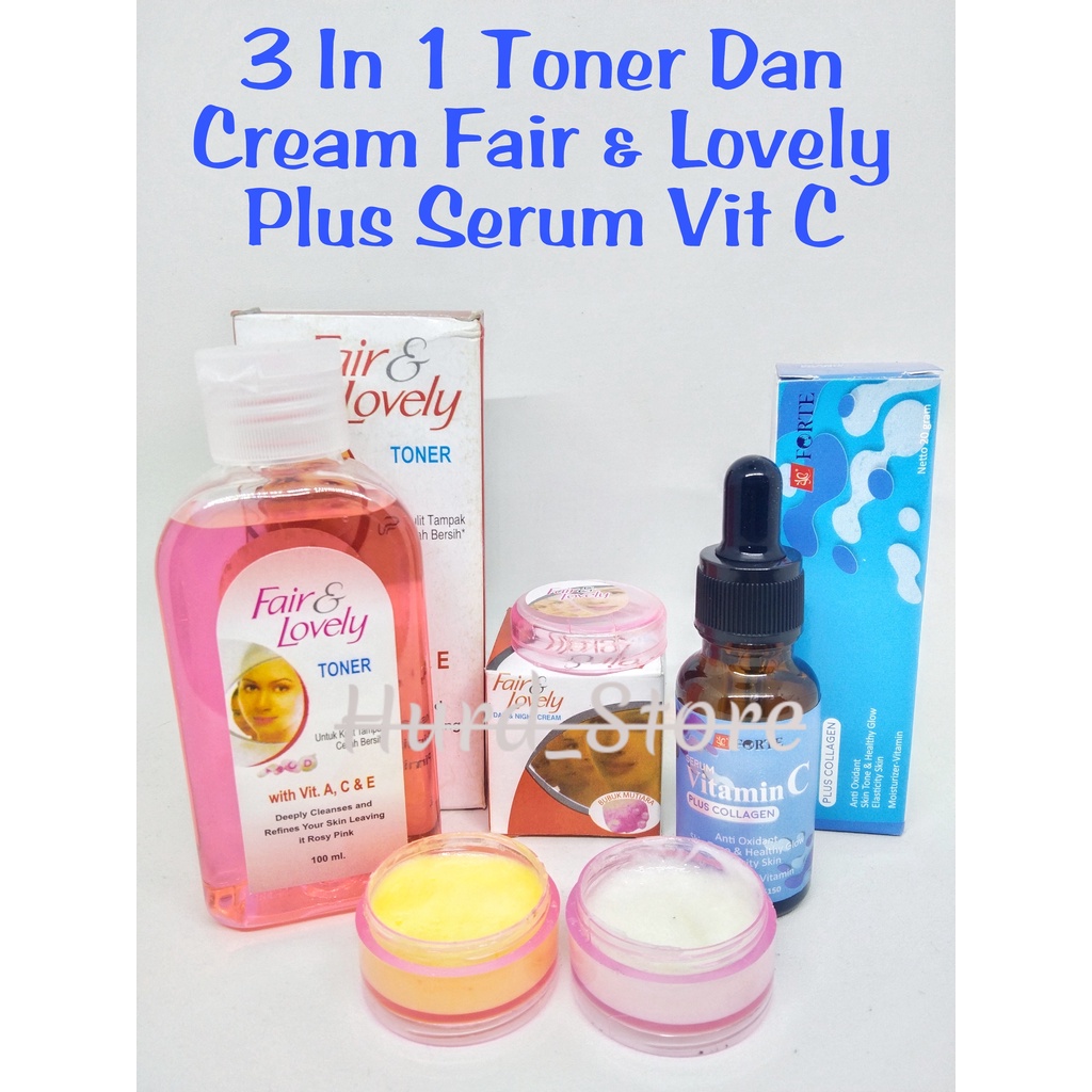 Jual Hurd Store Paket 3 in 1 Glow And Lovely Plus Serum Forte Vit C ...