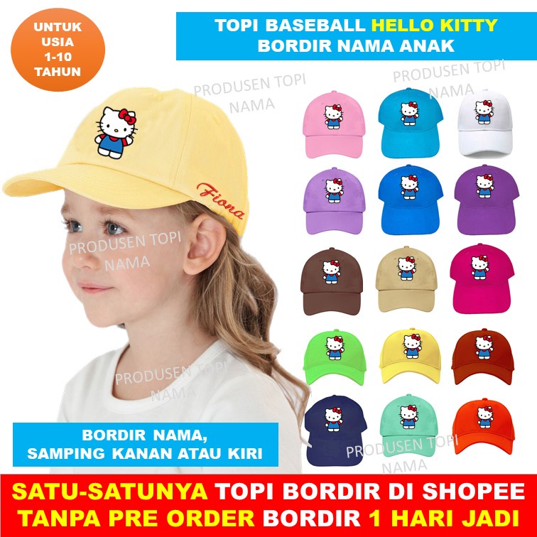Jual Topi Baseball Bordir Nama Sebelah Kanan Atau Kiri Sesuka Kamu Topi ...