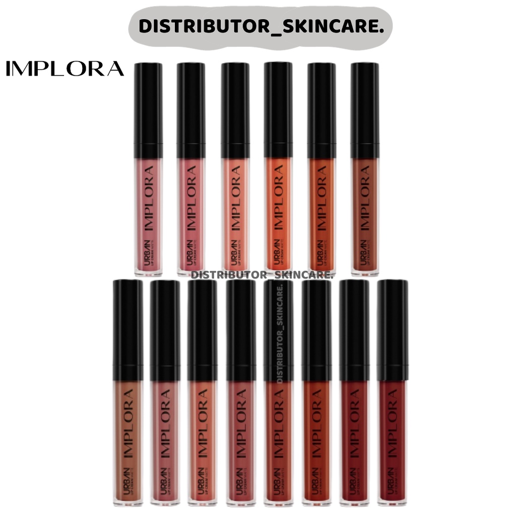 Jual IMPLORA URBAN LIP CREAM MATTE - LIPSTICK IMPLORA - LIPSTIK IMPLORA ...