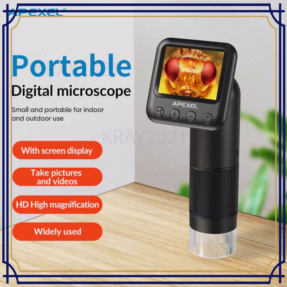 Jual Mikroskop Portable Digital IPS HD Screen Rechargeable 700mAh - APL ...