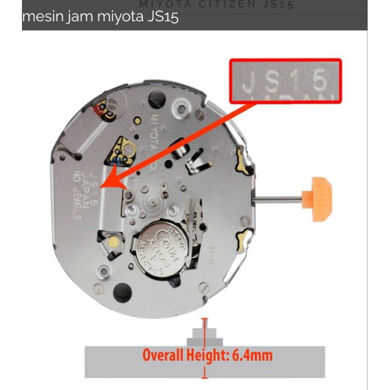 Jual Mesin Jam Tangan Miyota JS15 JS 15 Original | Shopee Indonesia