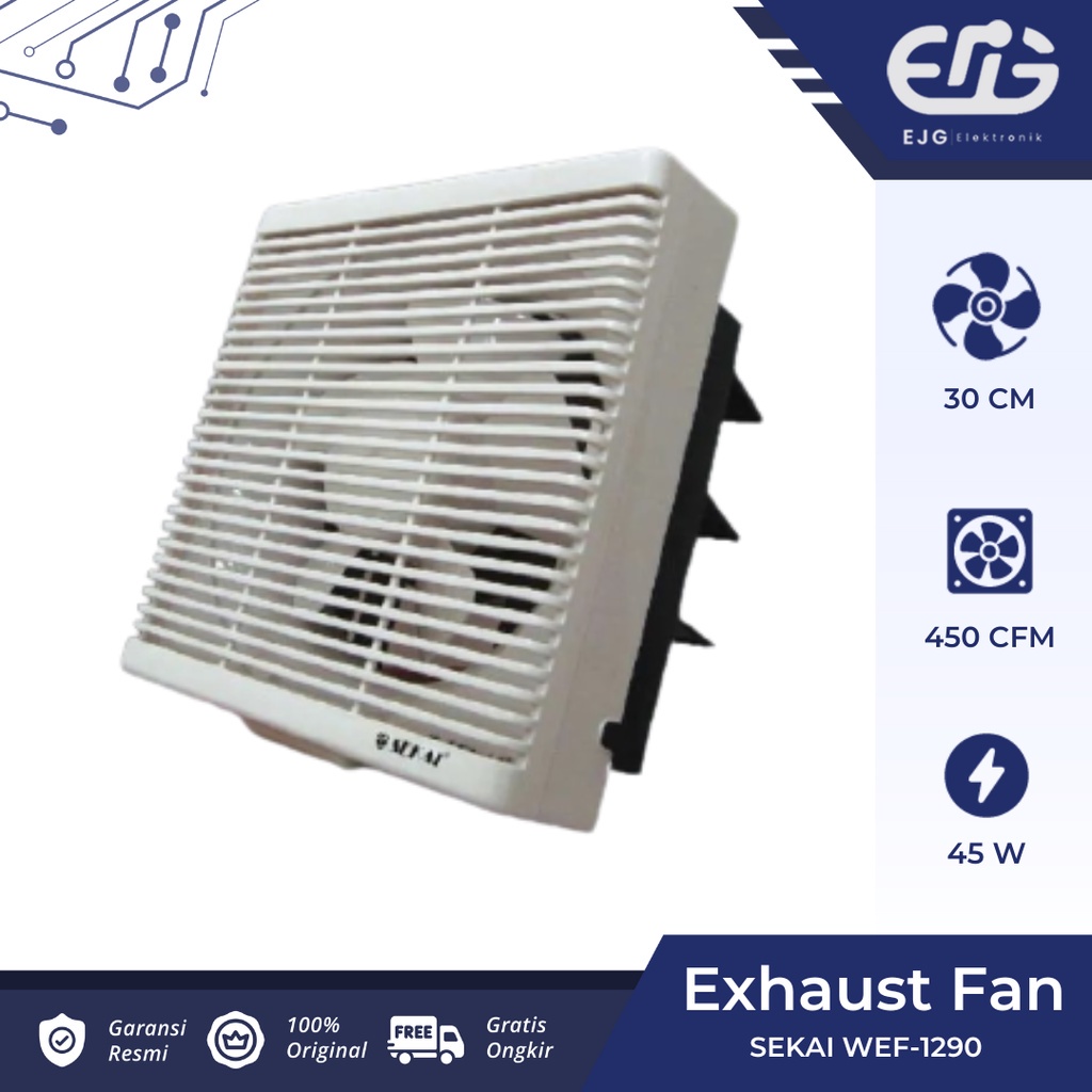 Jual Exhaust Fan Dinding 12 Inch Sekai WEF1290 30cm WEF 1290 | Shopee ...