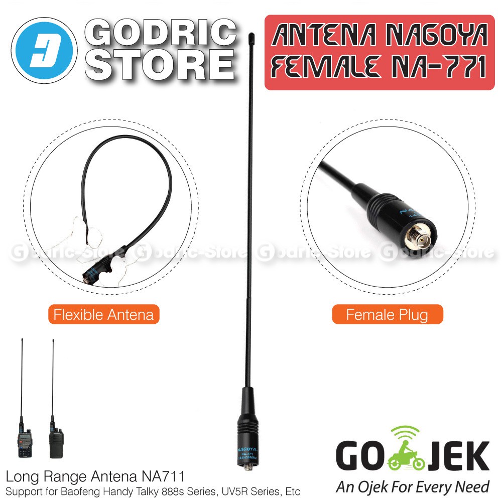 Jual Nagoya Antena NA-771 Female SMA NA771 for Baofeng HT 888s, UV5R etc | Shopee Indonesia