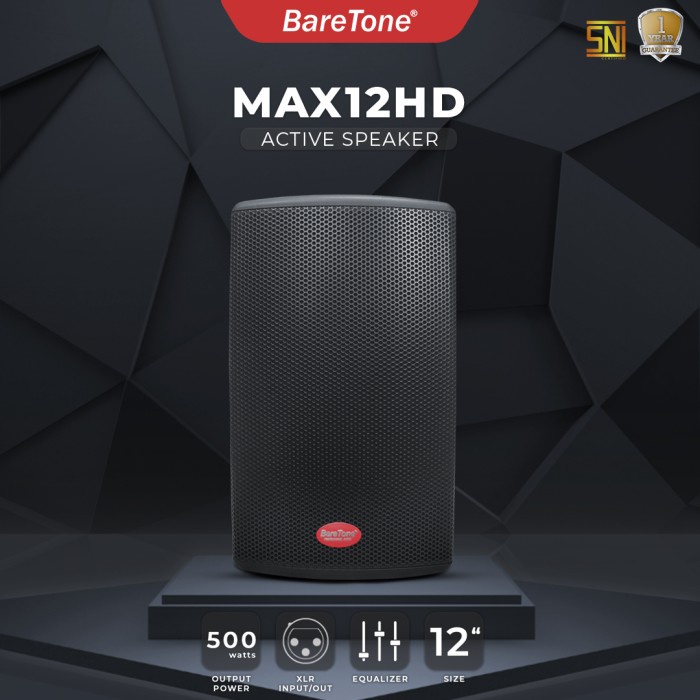 Jual Speaker Aktif BareTone Max 12 HD /Max 12HD / MAX12HD Type 12Inch | Shopee Indonesia