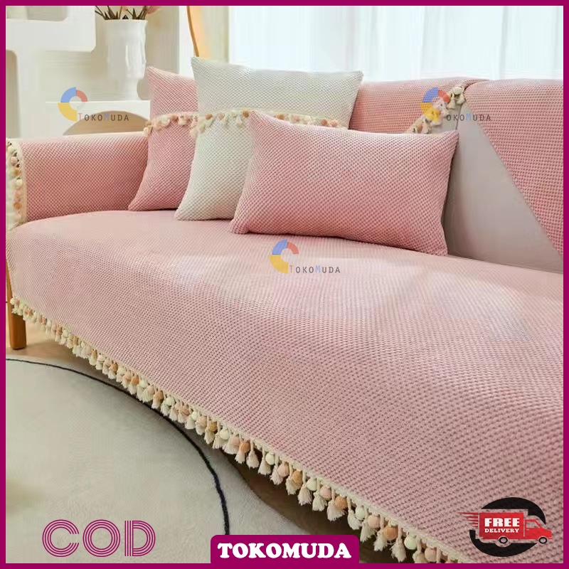 Jual TOKOMUDA COD Sarung Sofa Antiselip Selimut Sofa Mewah Cover Sofa Pelindung | Shopee Indonesia