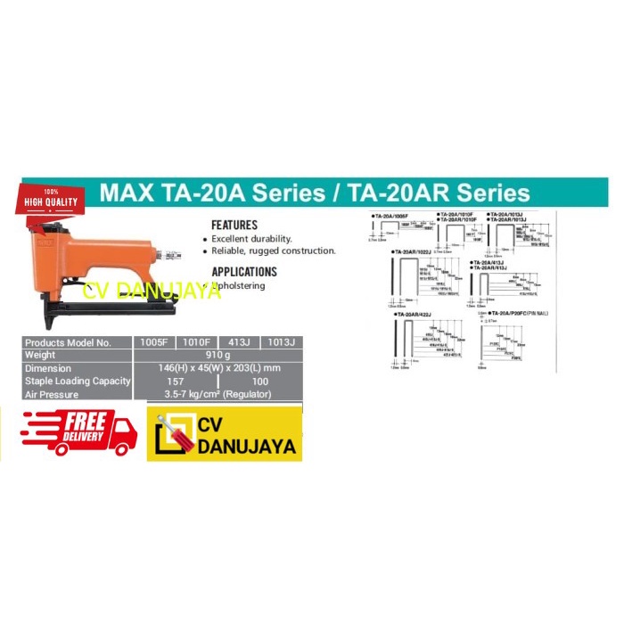 Jual Air Nailer MAX TA-20A Series/TA-20AR Series | Shopee Indonesia