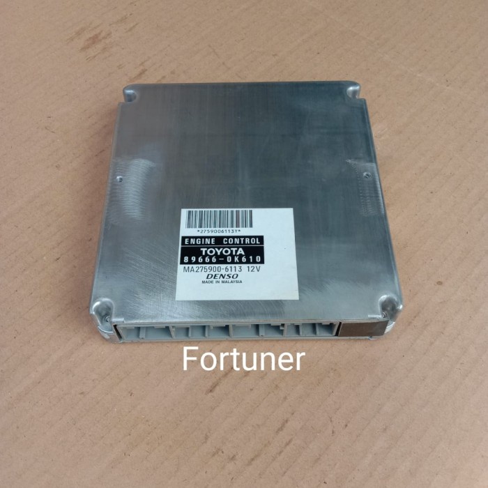 Jual Ecu Komputer Computer Toyota Fortuner Hilux Diesel AT 89666-0K610 ...