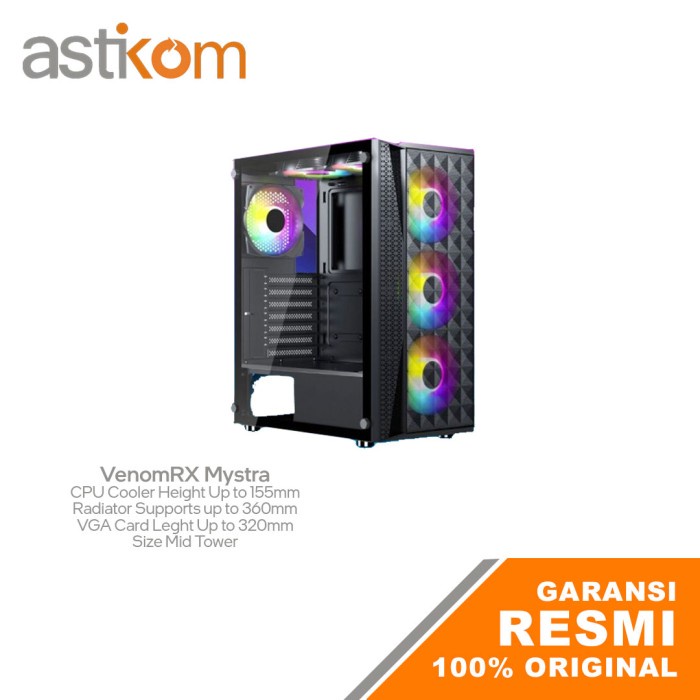 Jual Casing PC VenomRX Mystra + 4Fan RGB | Shopee Indonesia