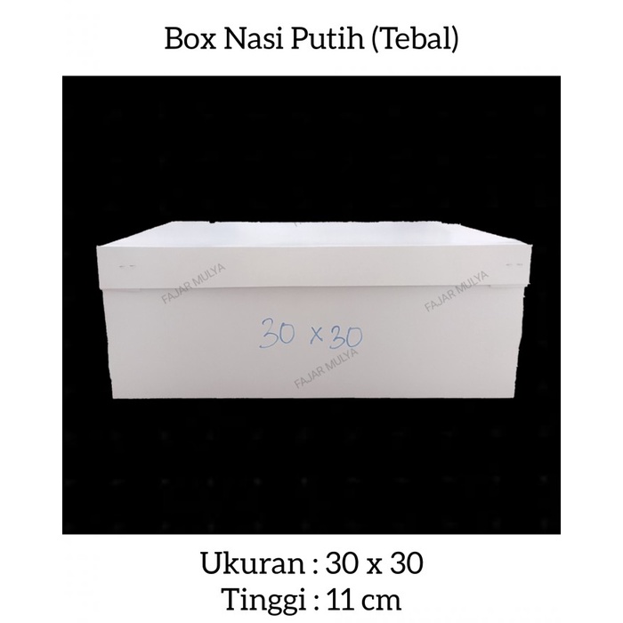 Jual Fajar Mulya - Dus Nasi / Box Nasi Putih / Kotak Nasi / Ukuran ...