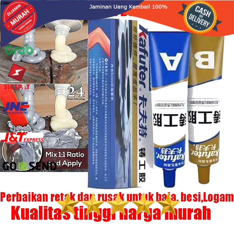 Jual Lem Besi AB Epoxy | Lem Besi Super Kuat Perbaikan Metal Besi Baja ...