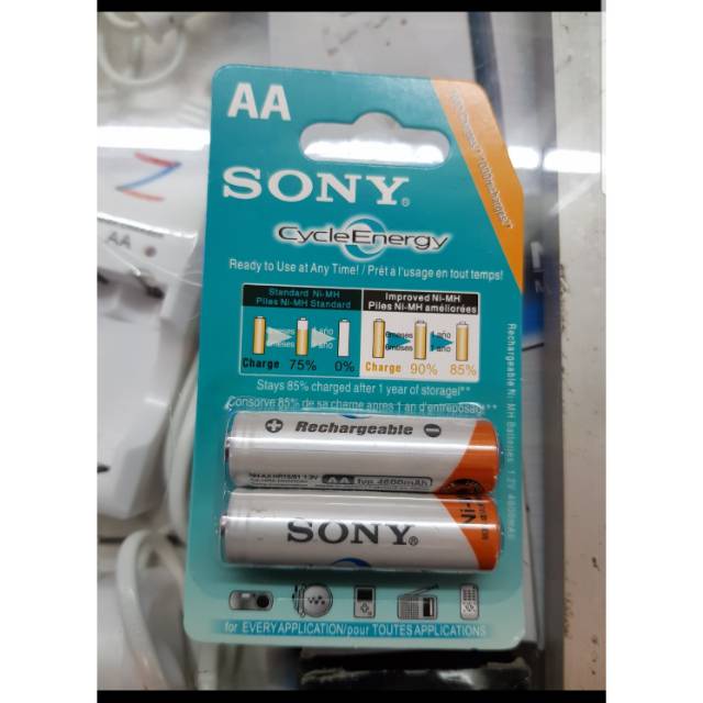 Jual Baterai Casan Aa Sony 4600mah Nicd Battery Rechargeable Baterai ...