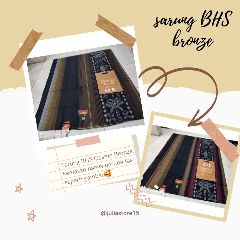 Jual Sarung BHS Cosmo Bronze (COD/BAYAR DI TEMPAT) | Shopee Indonesia