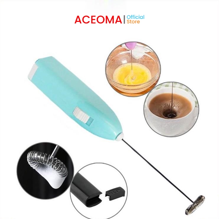 Jual Alat Pengaduk Kopi Minuman Milk Frother Hand Mixer Mini Elektrik ...