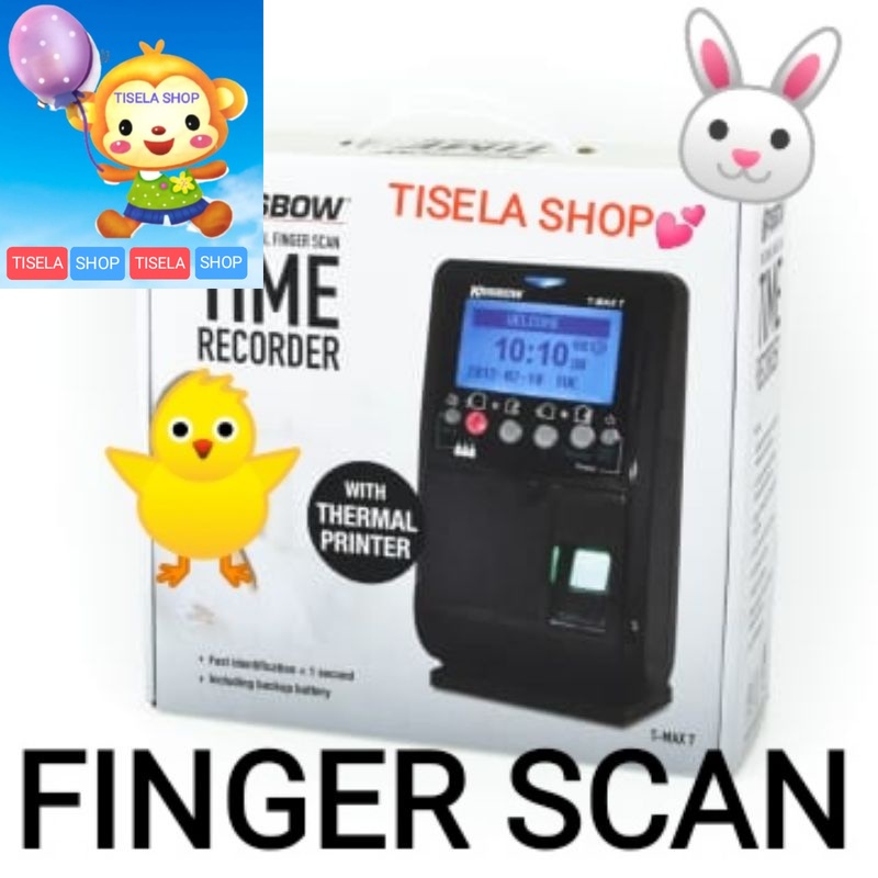 Jual Mesin Absensi Finger Print Scan T Max Krisbow With Thermal ...