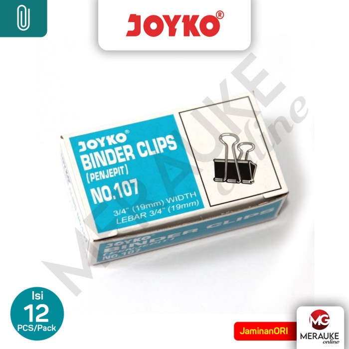 Jual Binder Klip JOYKO No 107 ( 1box isi 12pcs ) | Shopee Indonesia