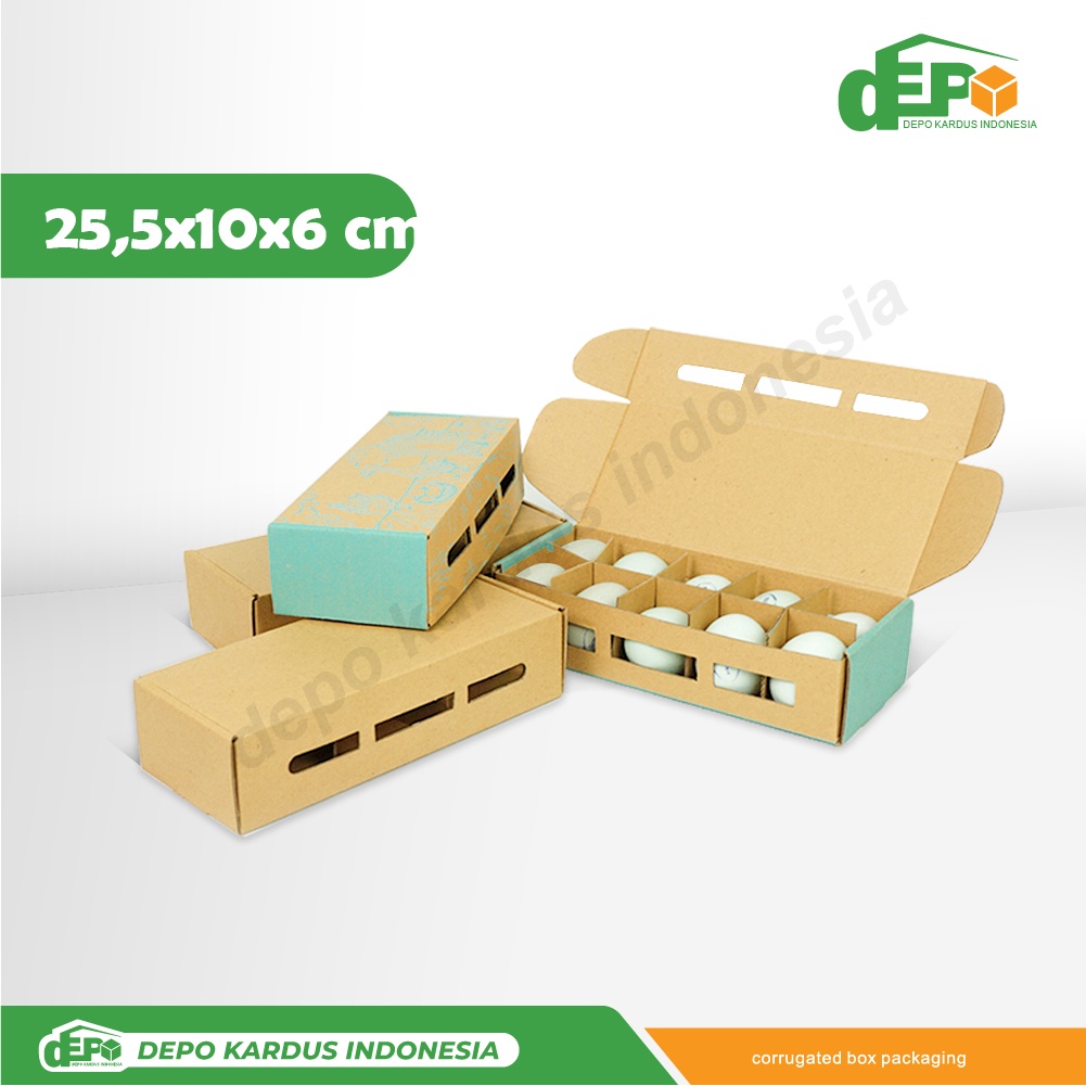 Jual Box Telur ASIN ISI 10 (25x10x6)+Sekat Box/kardus/Telur/Endok/Endog ...