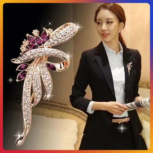Jual Bros kristal modis/aksesoris jas unik, bros berlian anti silau ...