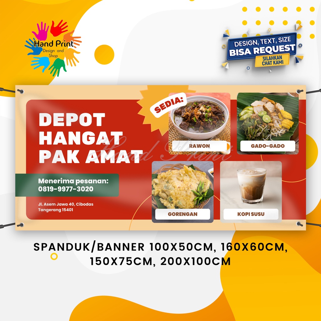 Jual Cetak Spanduk Banner Jualan Gado gado Ketoprak Lotek Pecel Karedok ...