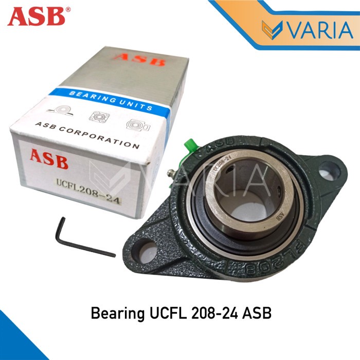 Jual Bearing UCFL 208-24 ASB As 38.1 mm 1 1/2 Inch Laher Pillow Block Duduk | Shopee Indonesia