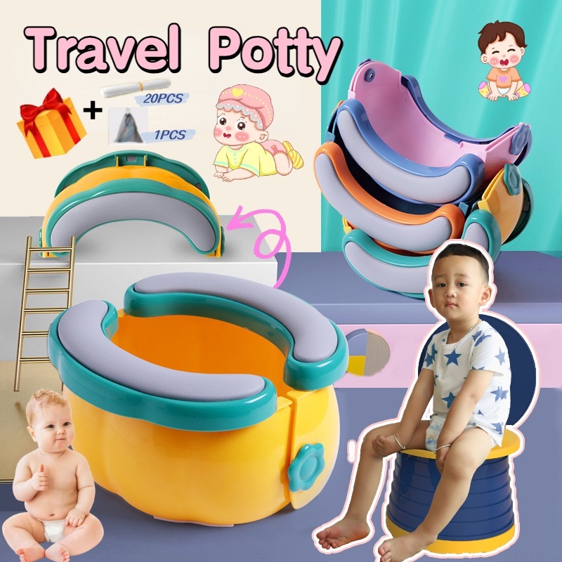 Jual 【Beli 1 Dapat 3】Potty Baby Pispot Training Anak / Potty Travel ...