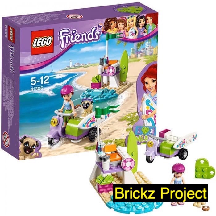 Jual LEGO Friends 41306-Mia's Beach Scooter Original TP Bali | Shopee ...
