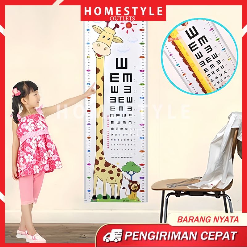 Jual Stiker Dinding Pengukur Tinggi Badan Anak / Wall Sticker Pengukur ...