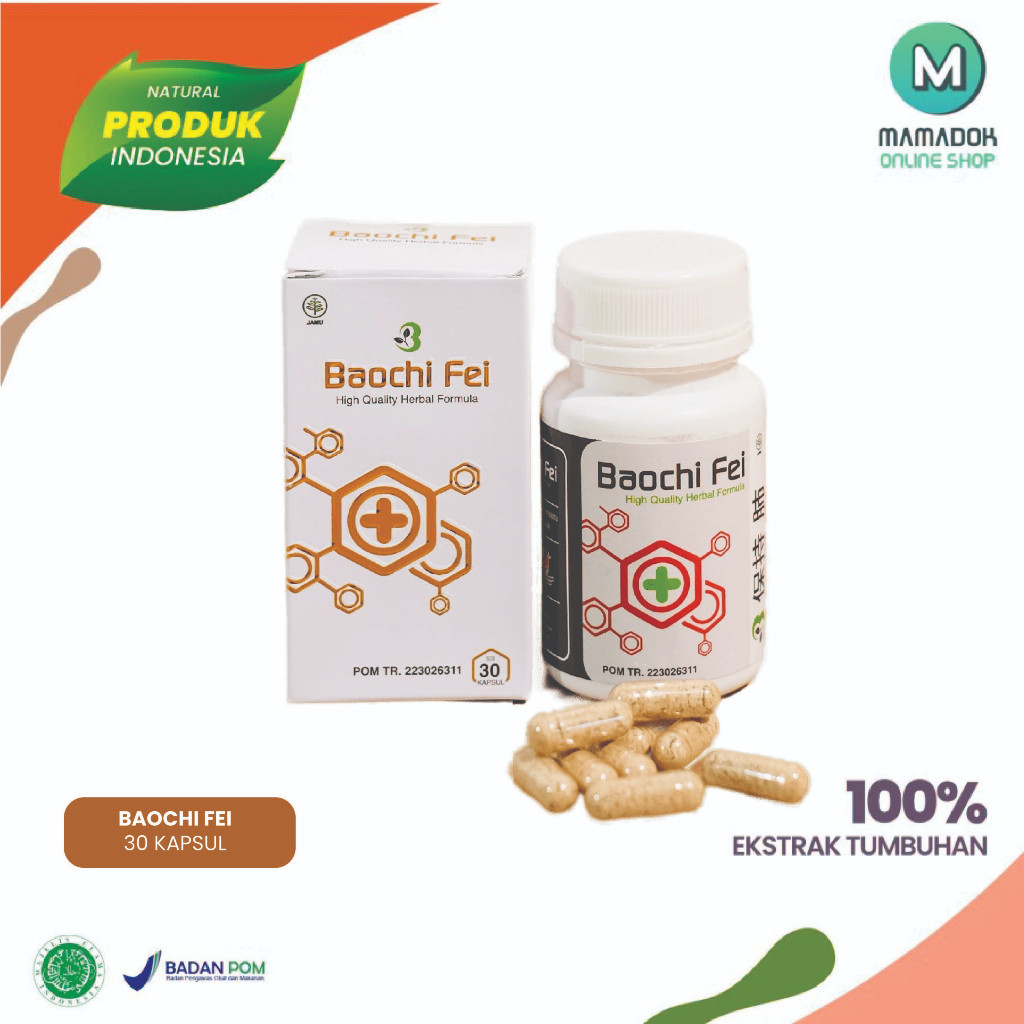 Jual Baochi Fei Kapsul Herbal Membantu Kesehatan Pernafasan dan ...