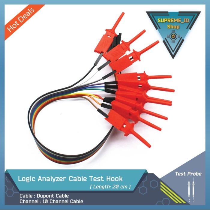 Jual Logic Analyzer Test Hook Cable 10-Channel | Shopee Indonesia